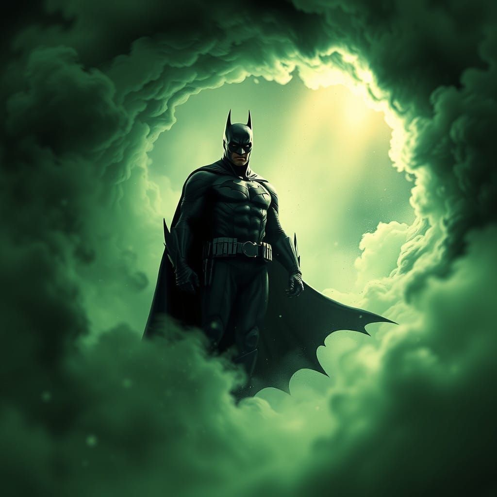 Batman monochromatic, underground comix, airbrush art, lovecraftian ...