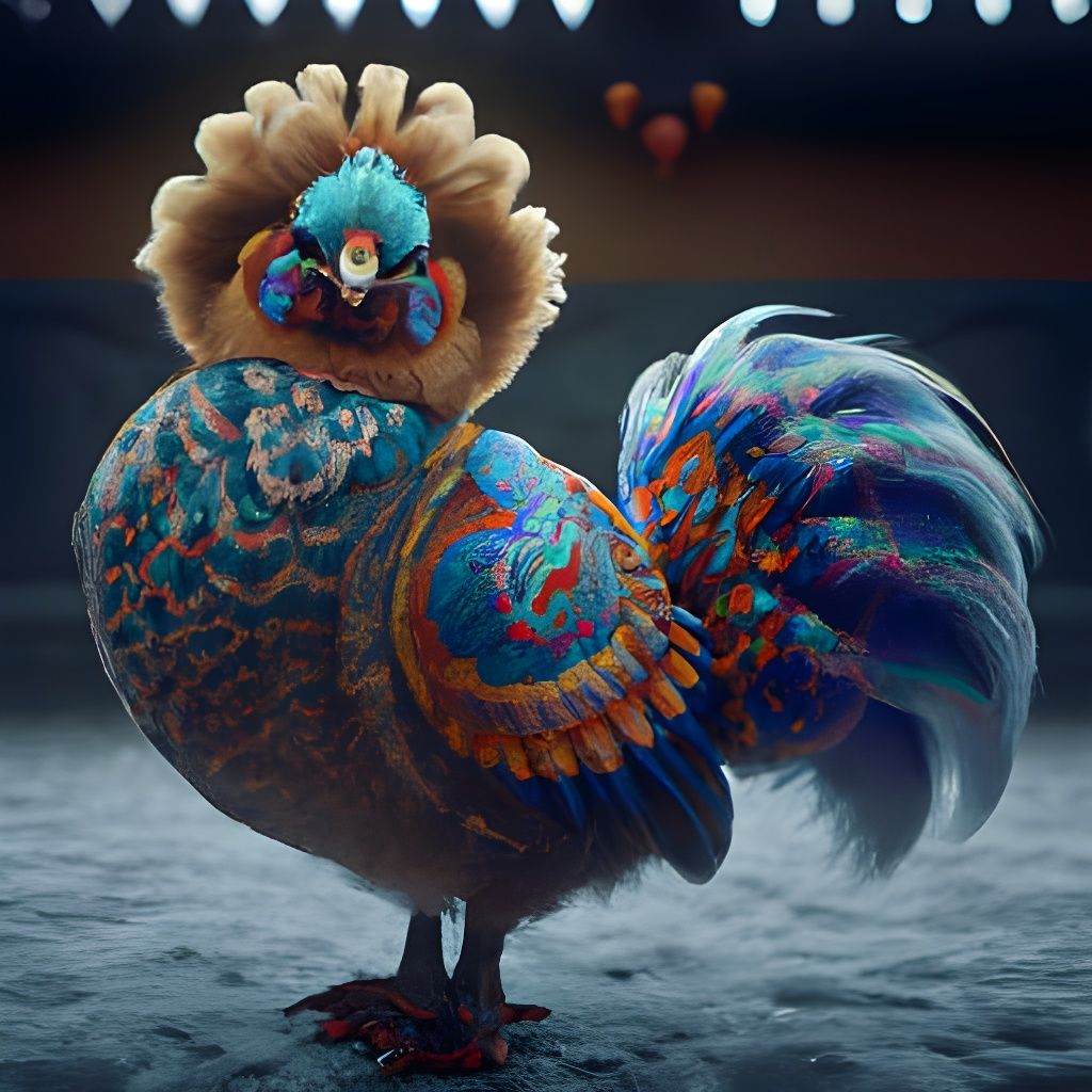 A Fancy Chicken #2 - AI Generated Artwork - NightCafe Creator