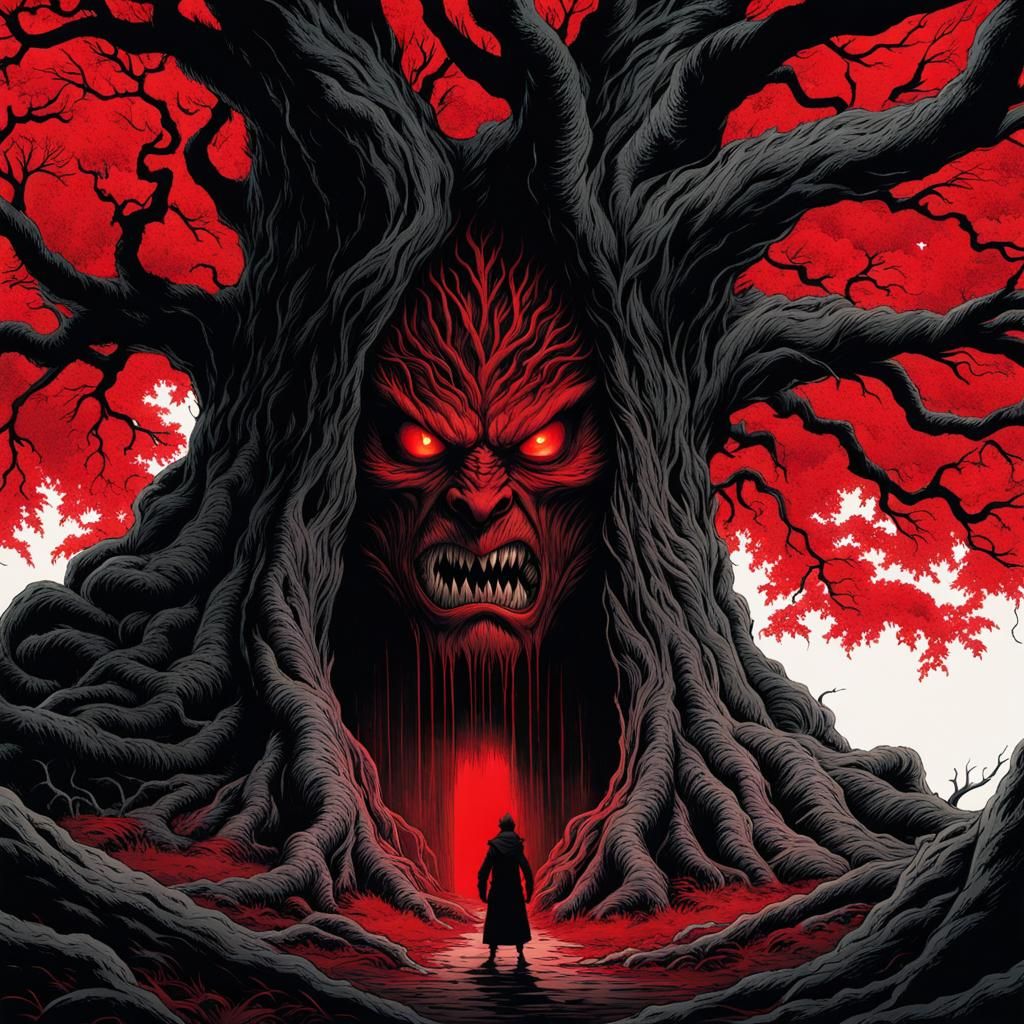 Tree of death - AI Generated Artwork - NightCafe Creator