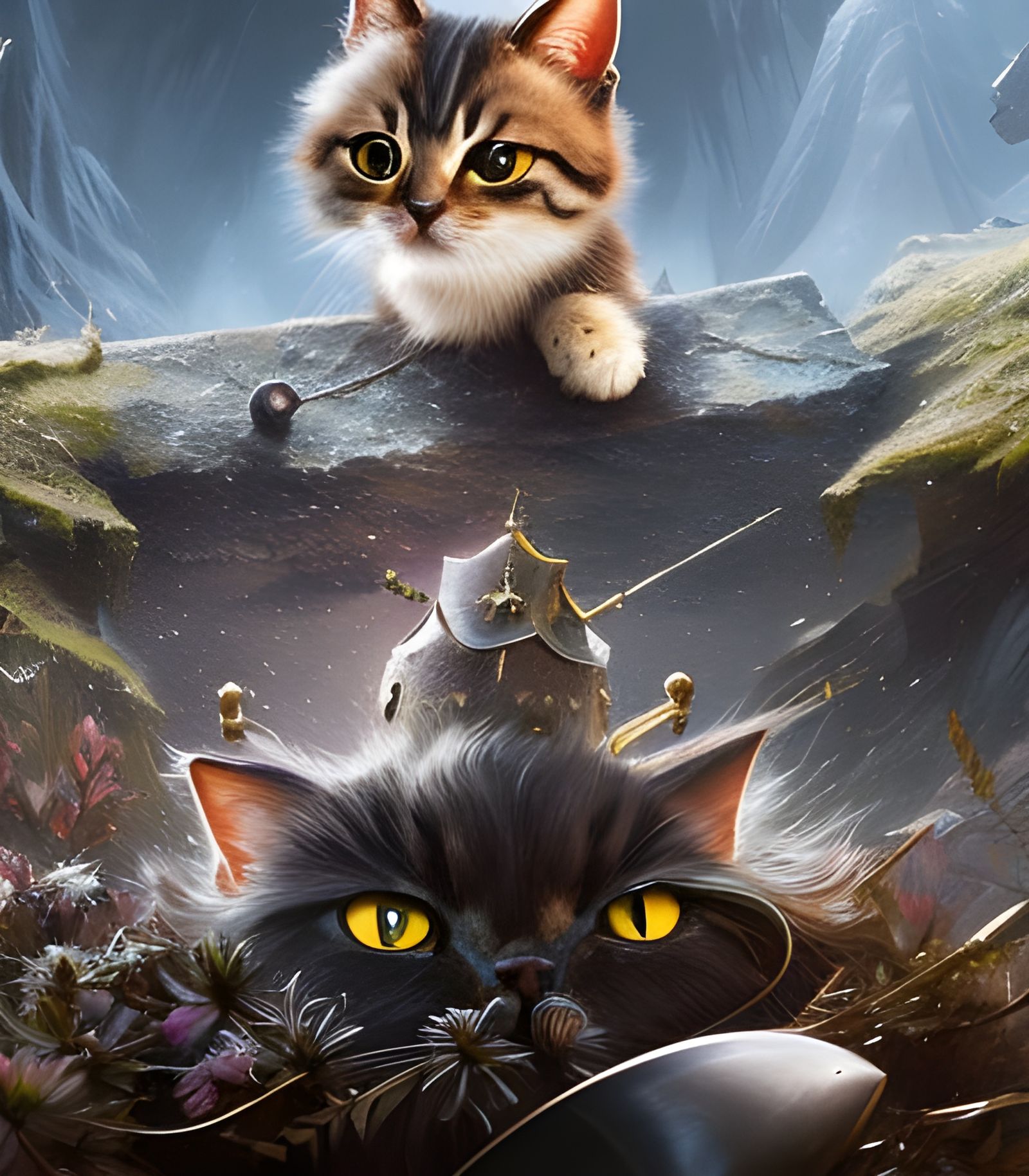 Thieving cat Stole my precious - AI Generated Artwork - NightCafe Creator