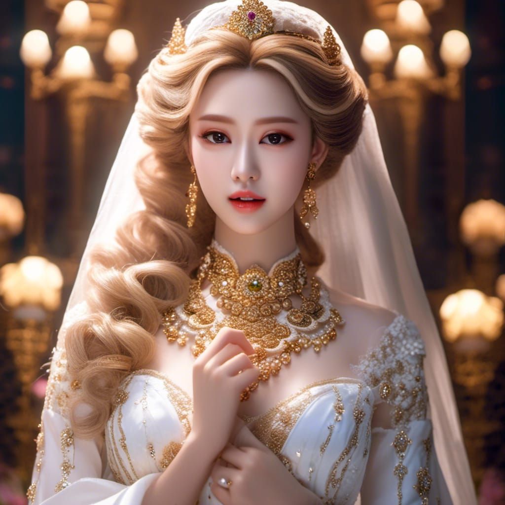 Beautiful bride - AI Generated Artwork - NightCafe Creator