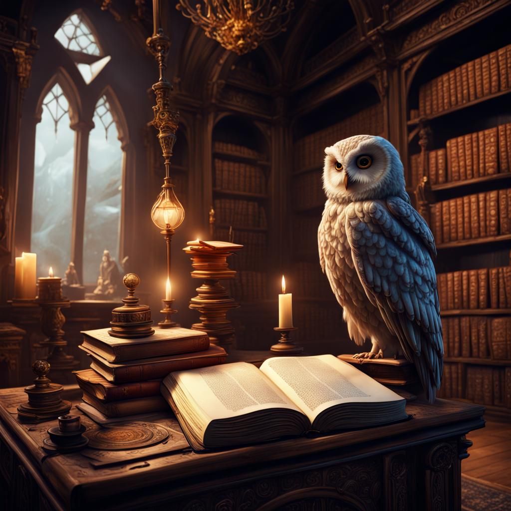 Wizard's Study - AI Generated Artwork - NightCafe Creator
