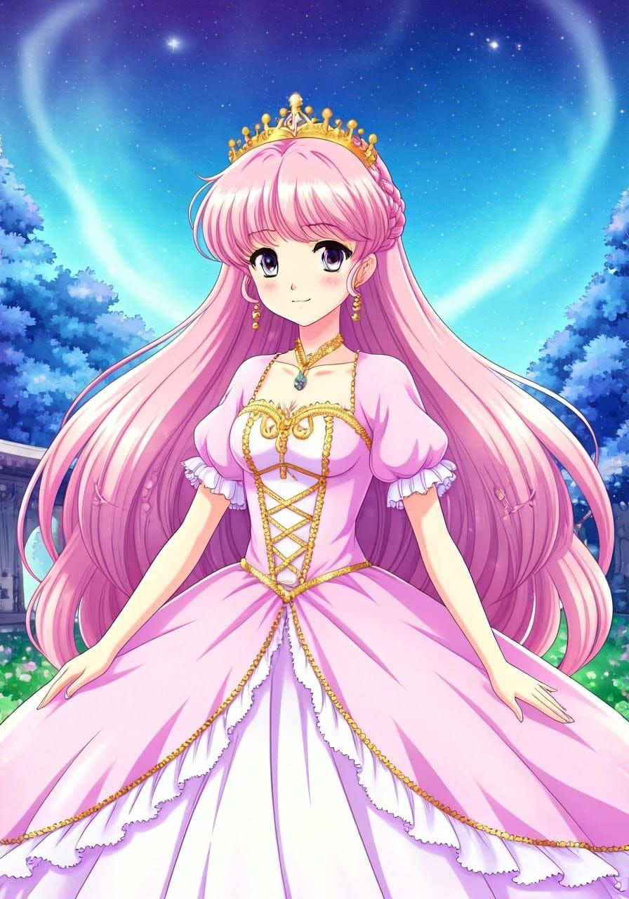Princess Gigi in Enchanted Realm Anime - AI Art