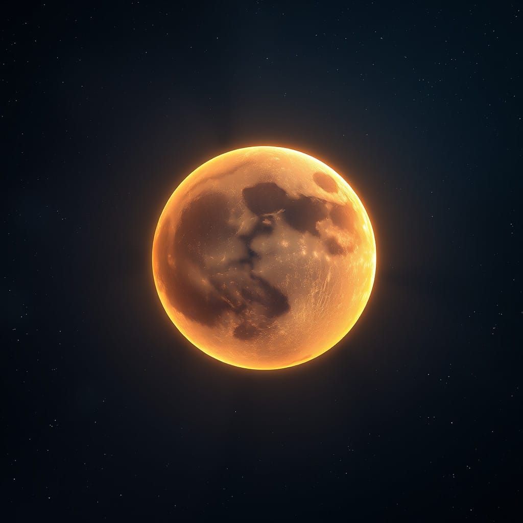 moon - Luminous Moonlit Night Sky in Stunning Detail