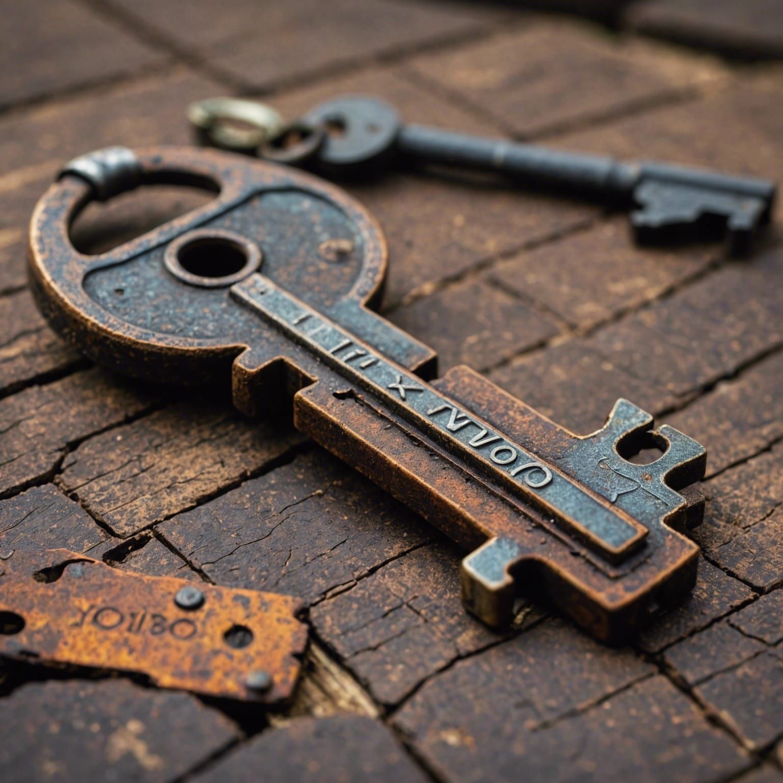 Rusted Keys - AI Generated Artwork - NightCafe Creator