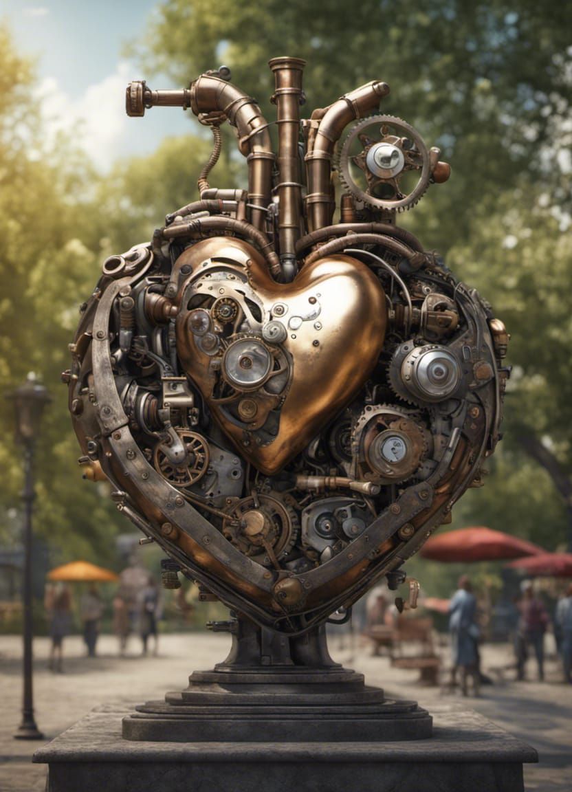 La mécanique du coeur - AI Generated Artwork - NightCafe Creator