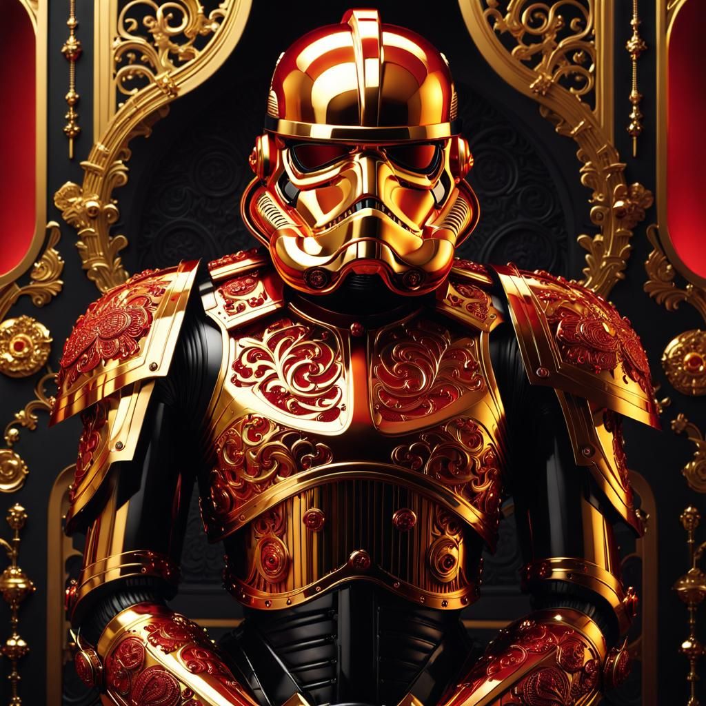 Star Wars Golden Stormtrooper Elite Guard 💫 ️ - AI Generated Artwork ...