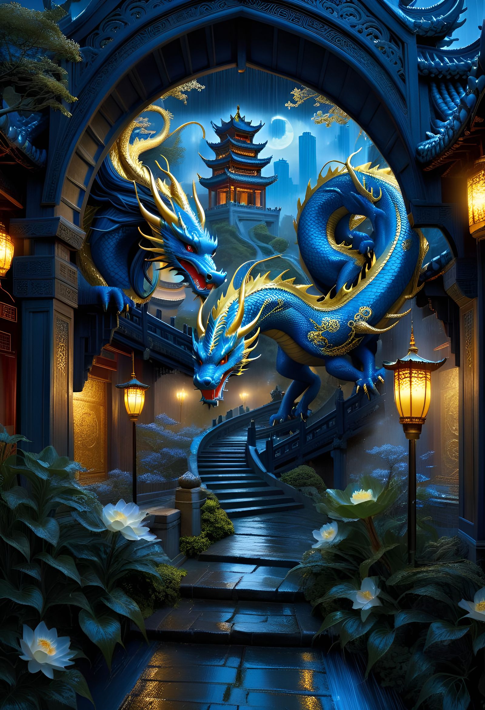Pathway to the Dragon Kingdom - AI Generated Artwork - NightCafe Creator