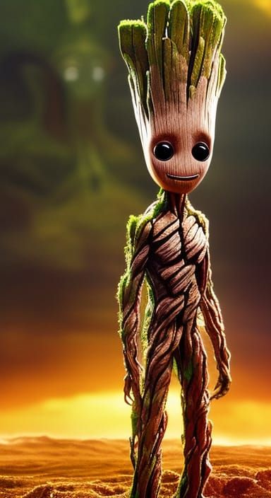 I am Groot - AI Generated Artwork - NightCafe Creator
