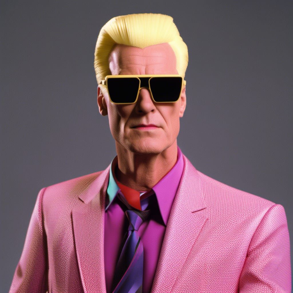 Max Headroom with an 80's TV show style - AI Generated Artwork ...