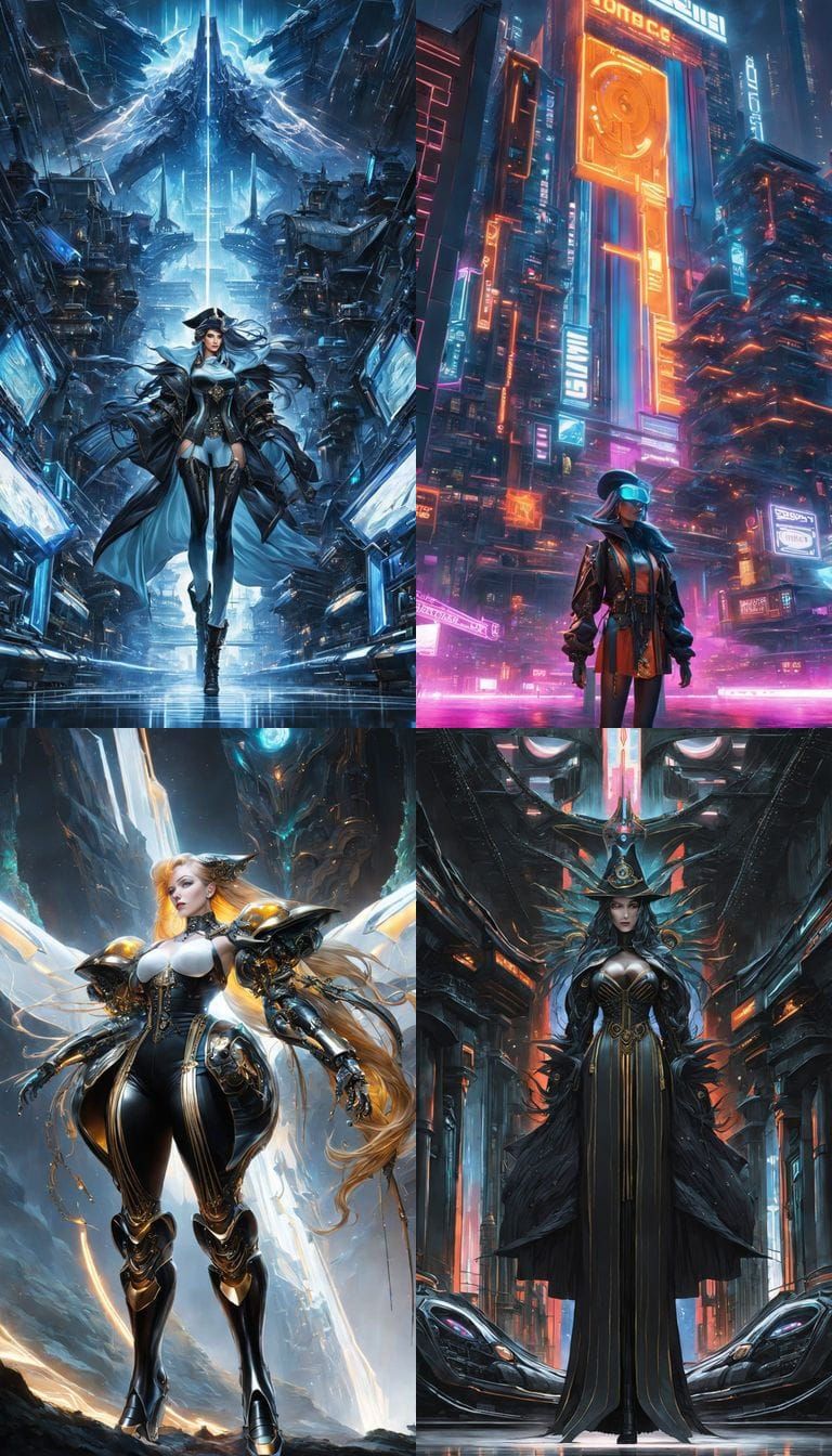 new pirate age - Cyberpunk Pirate Queen with Intricate Mech ...