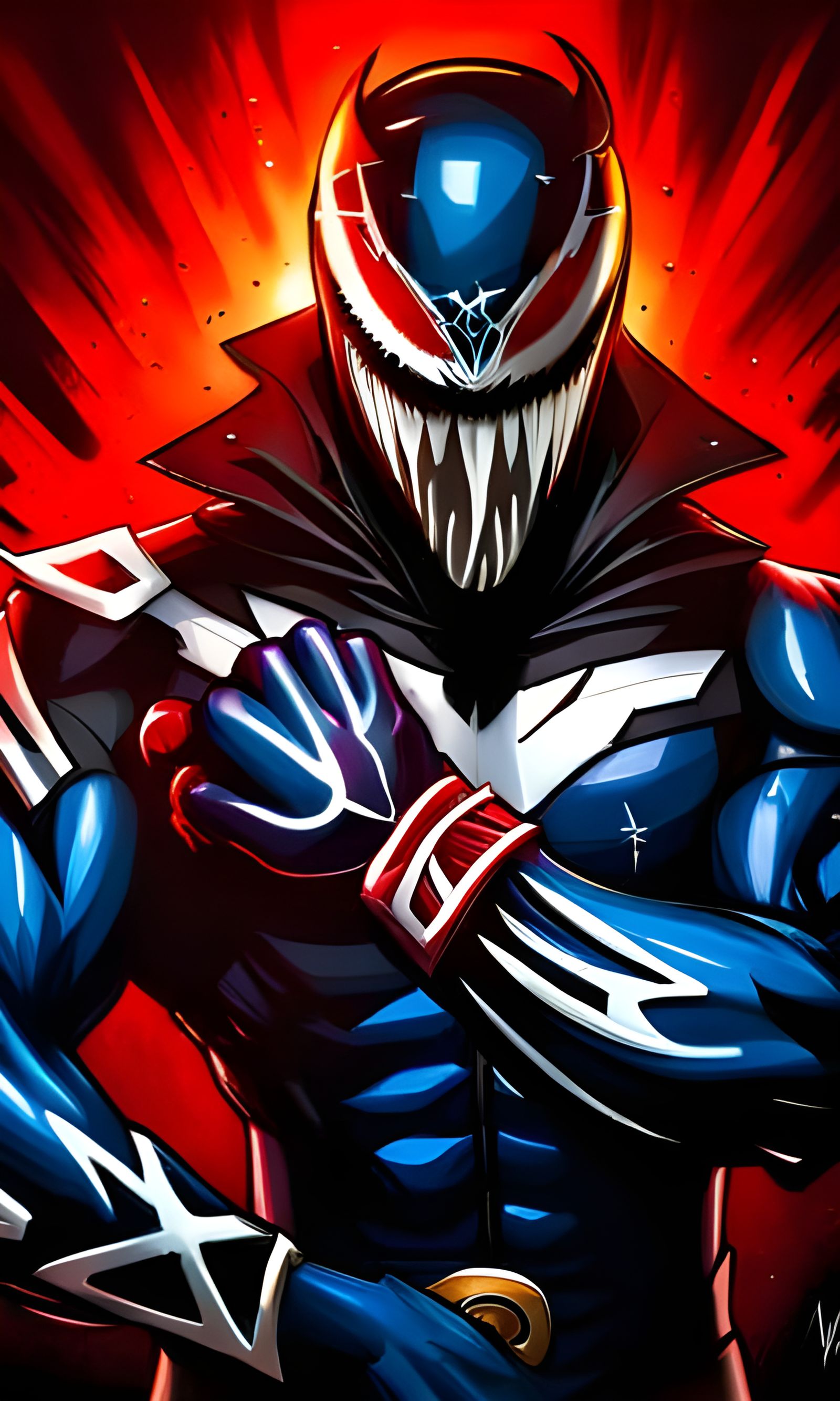 Venom as a Might Morphing Power Ranger - AI Generated Artwork ...
