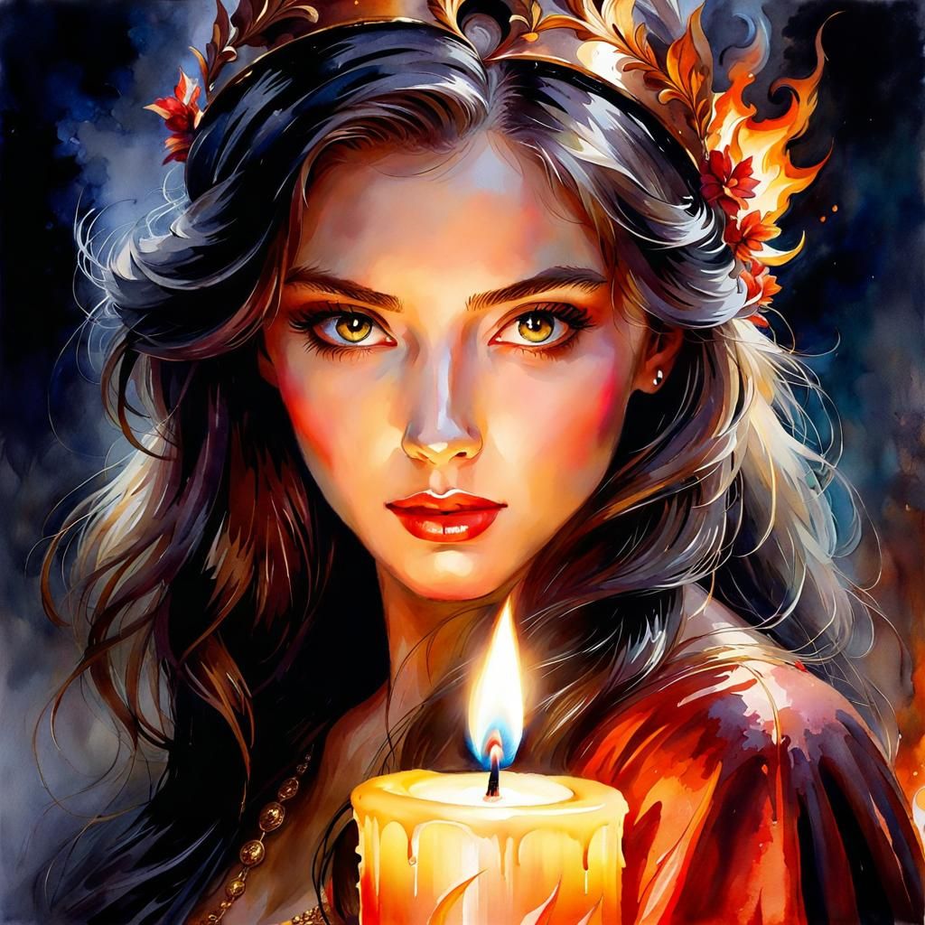 by candlelight - AI Generated Artwork - NightCafe Creator