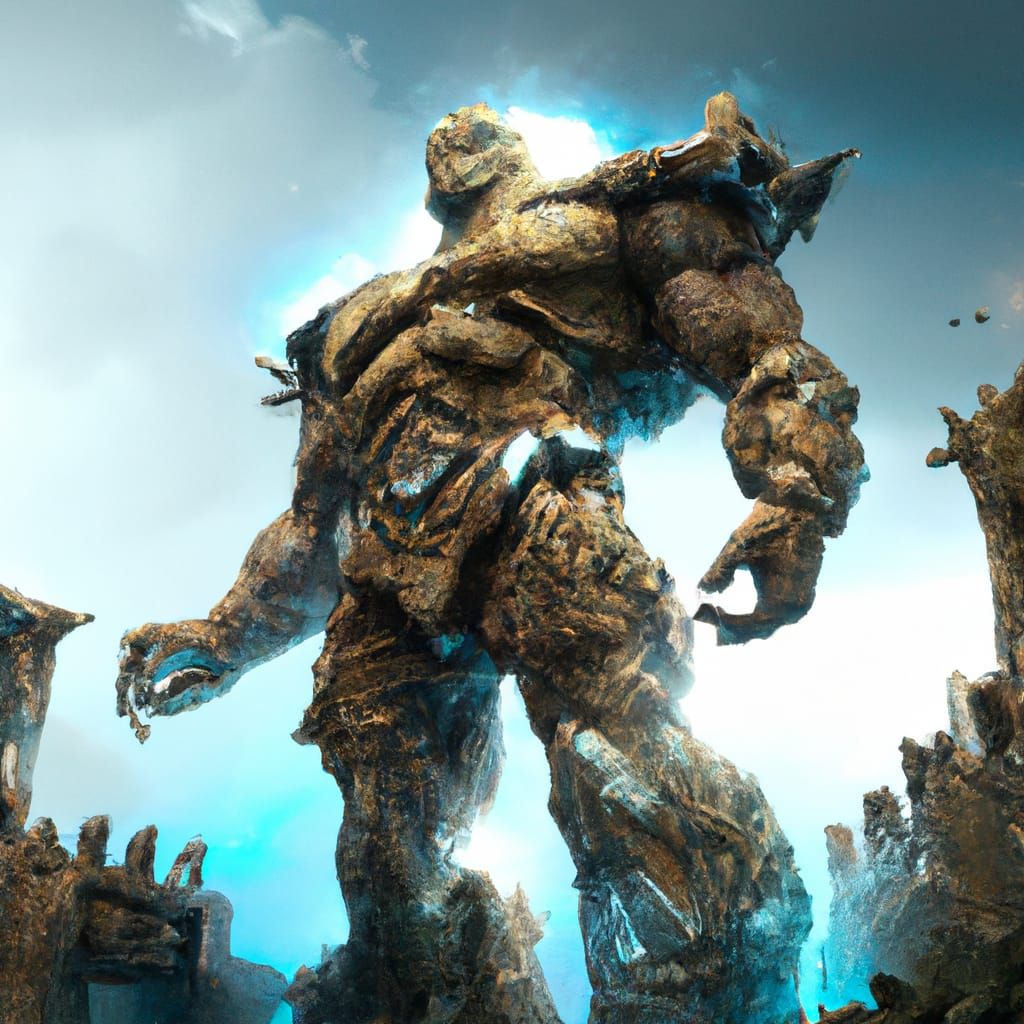 Stone Titan III - AI Generated Artwork - NightCafe Creator