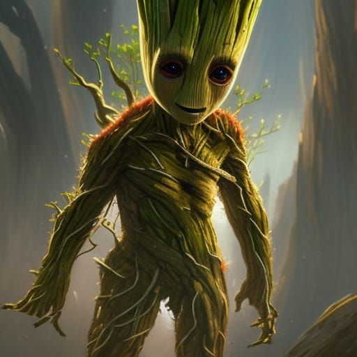 I am Groot - AI Generated Artwork - NightCafe Creator