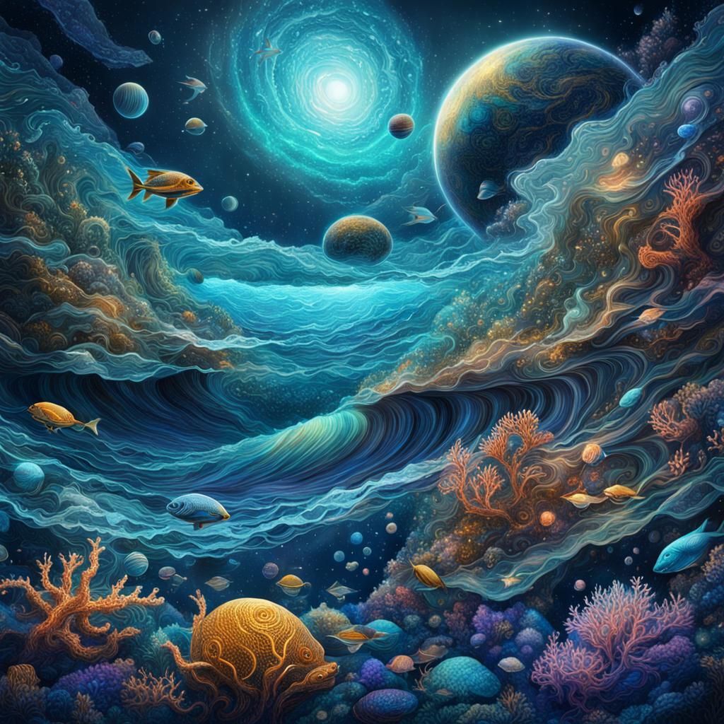 The infinity of the ocean intricate details, HDR, beautifully shot ...