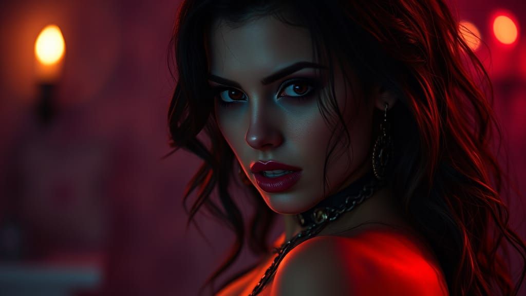 Ethereal Vampire in Cinematic 4K - AI Art