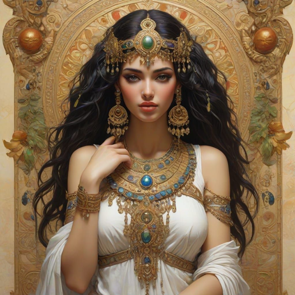 An egyptian goddess - Egyptian Goddess Empress in Aetherpunk...