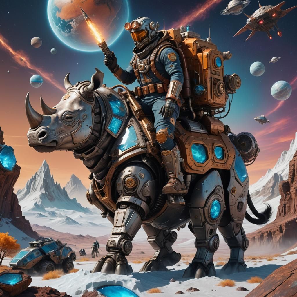 Future Cowboy - AI Generated Artwork - NightCafe Creator