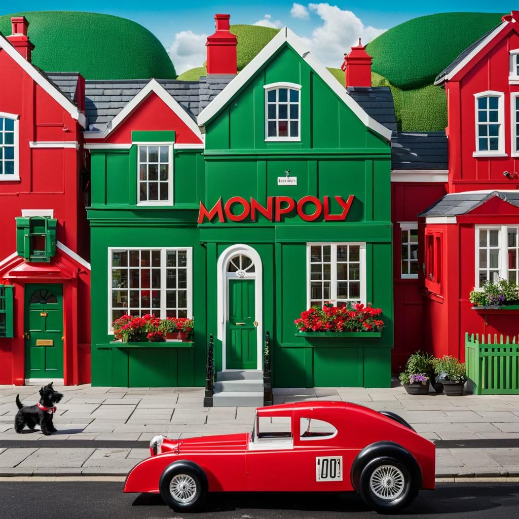 Monopoly Street - AI Generated Artwork - NightCafe Creator