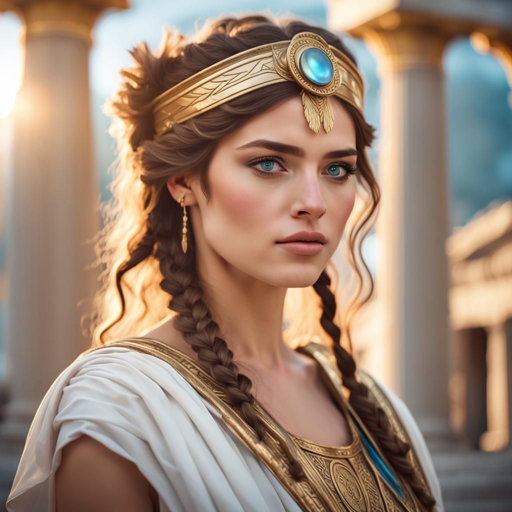 Ancient Greece Fantasy (Female Portrait) (II) - AI Generated Artwork ...