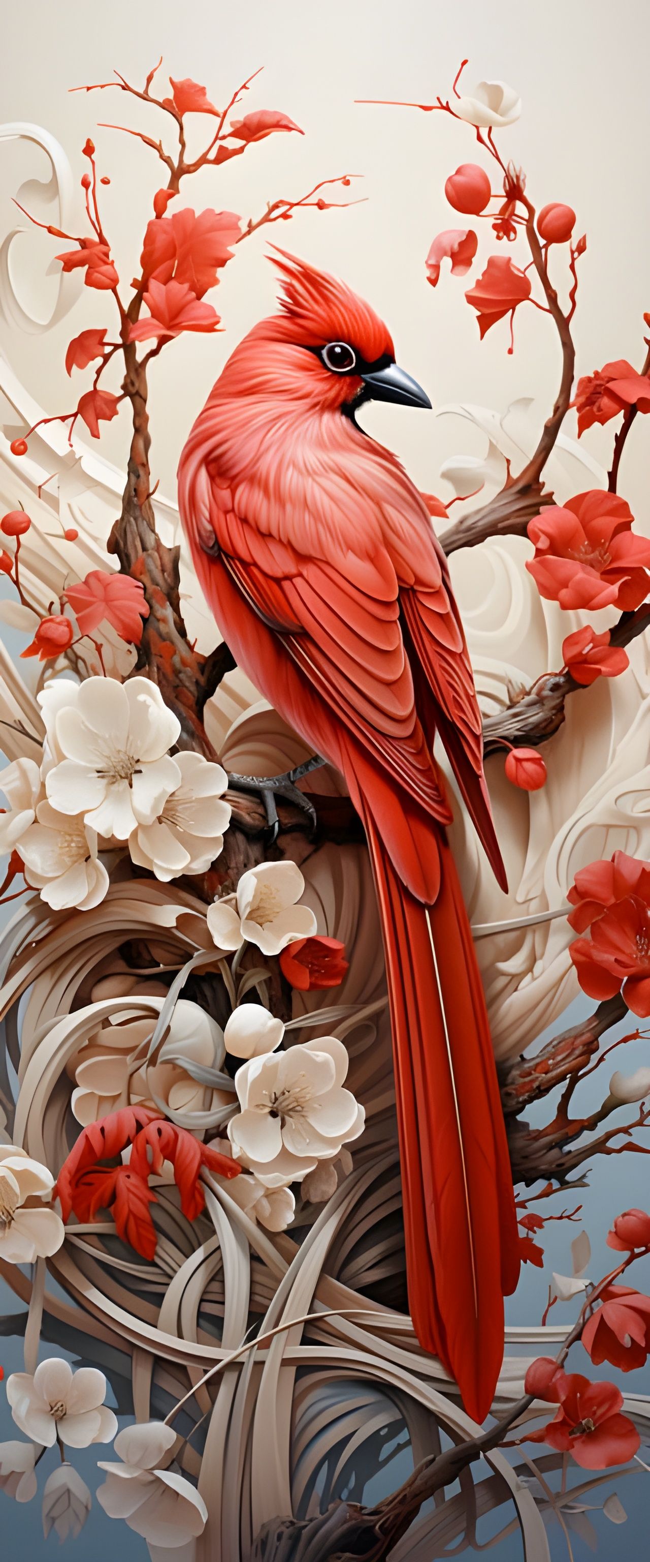 Red Cardinal - AI Generated Artwork - NightCafe Creator