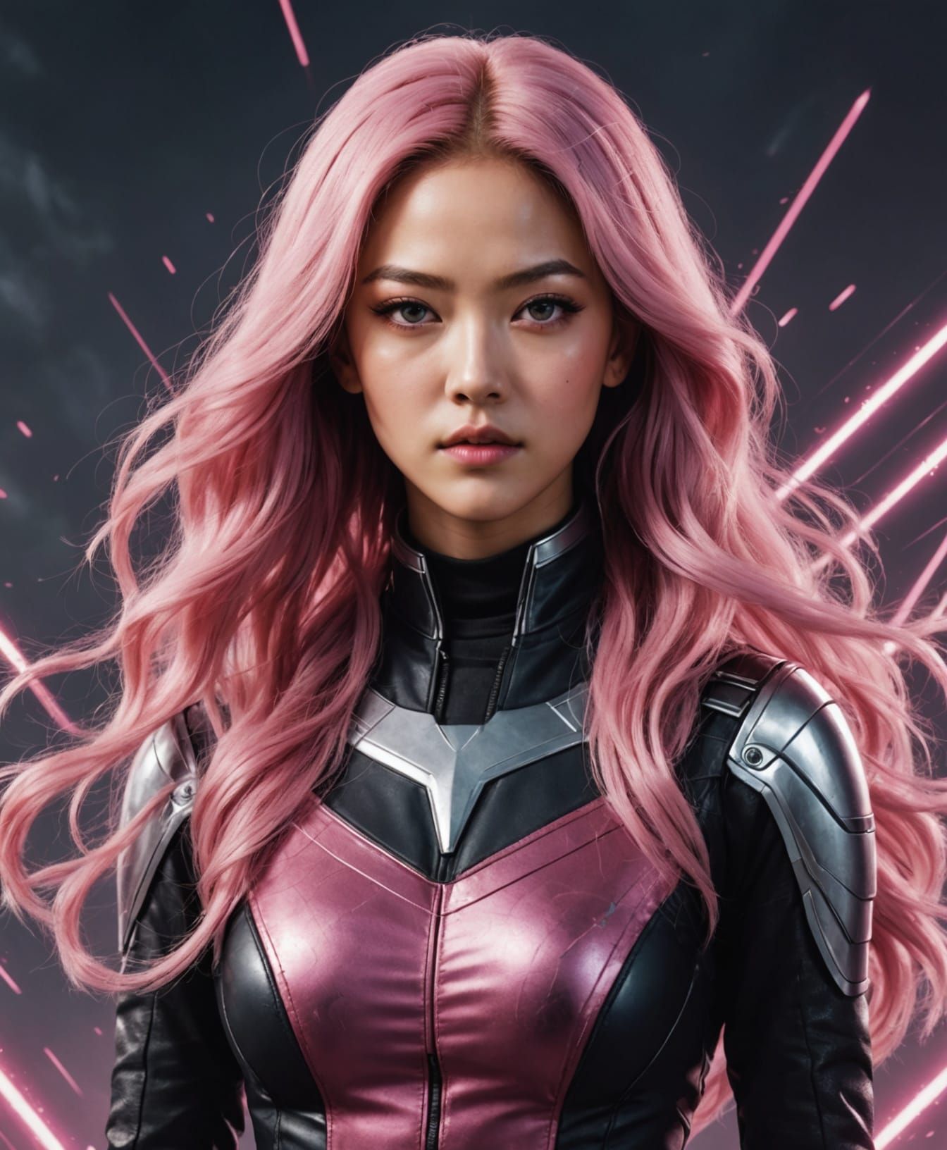 Rosé as Rogue, Marvel's Superpowered X-Men Mutant - AI Art