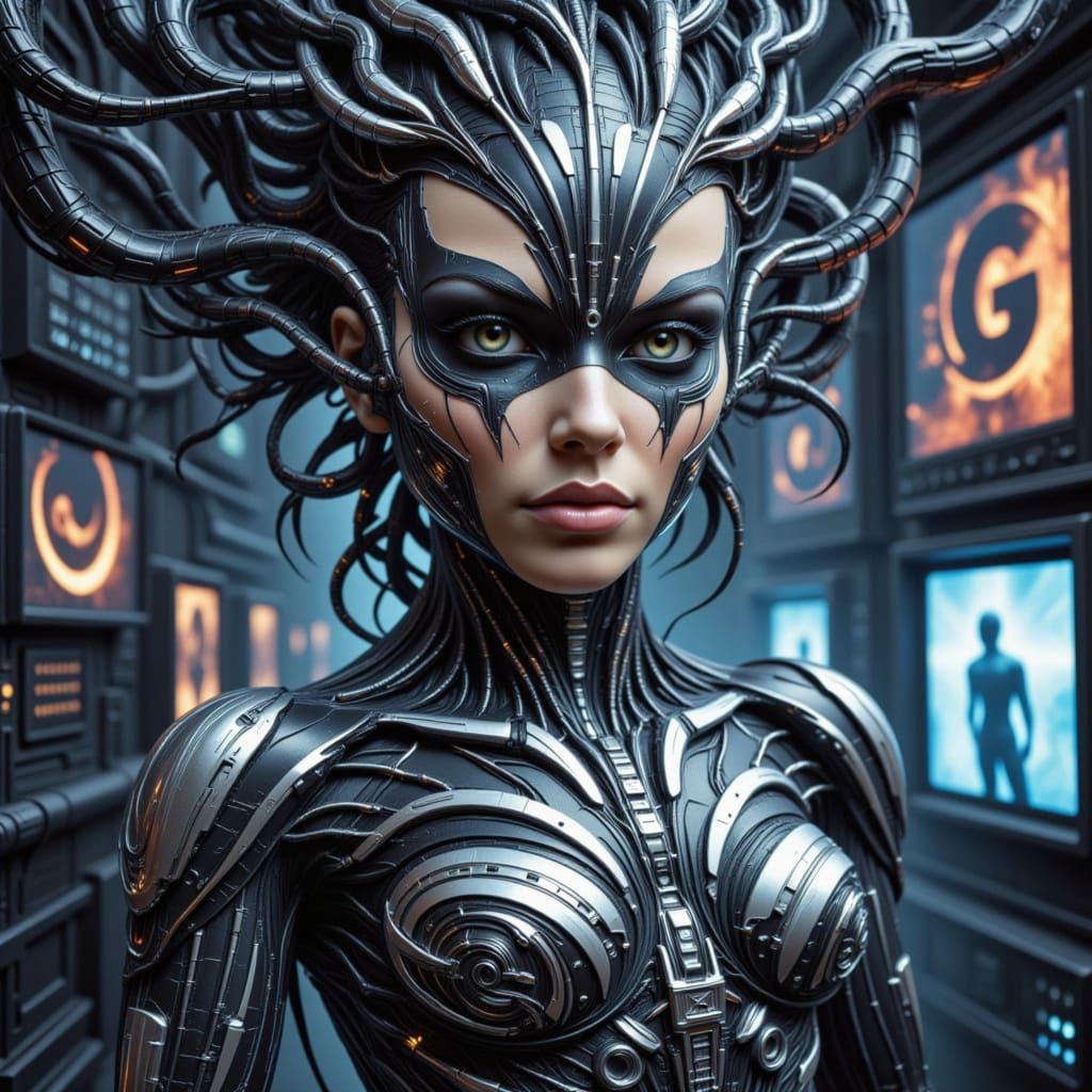 Savage droid female - Savage Cyberpunk Droid in Futuristic ...