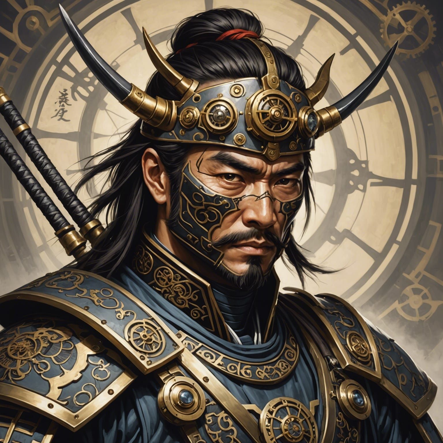 The Clockwork Samurai 1 - AI Generated Artwork - NightCafe Creator