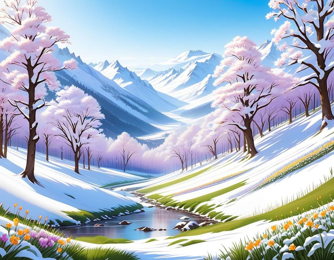 Spring Starting to Move In - AI Generated Artwork - NightCafe Creator