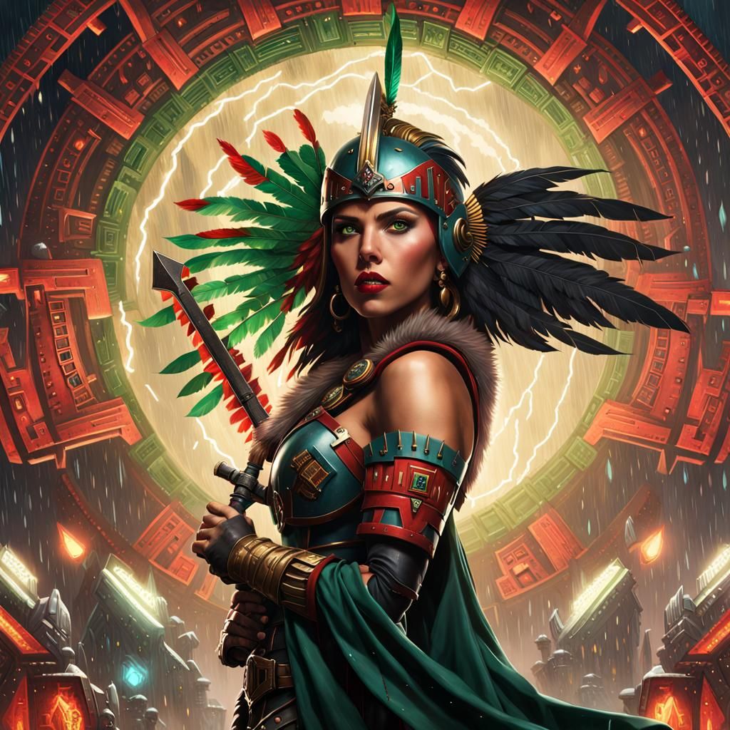 Warhammer 40k, space Marine, grim-dark, beautiful woman, Scarlett ...