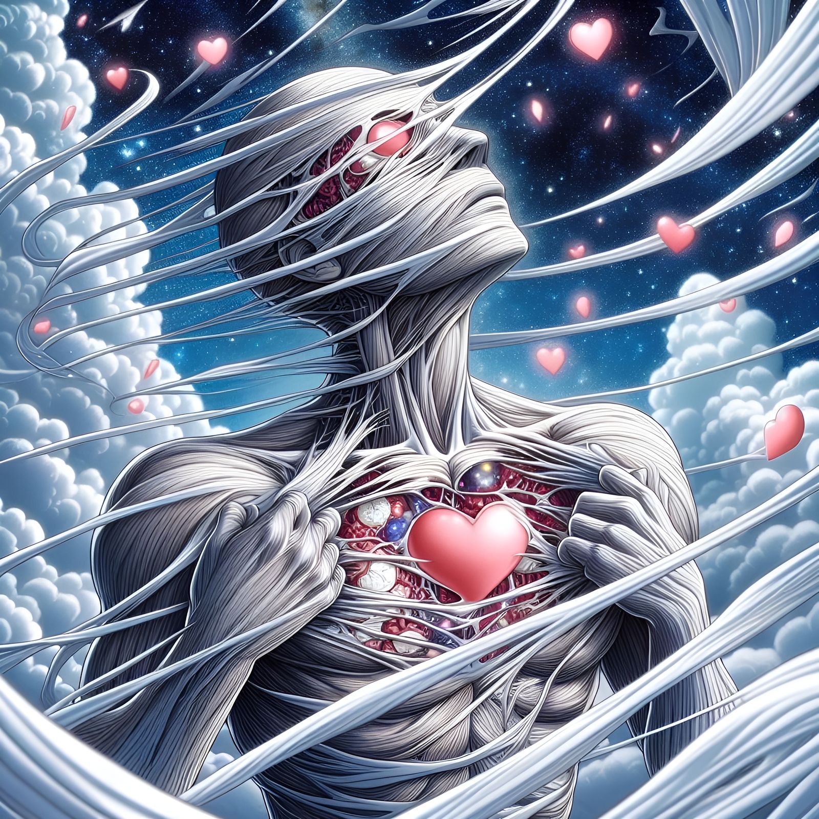 ripped open - AI Generated Artwork - NightCafe Creator