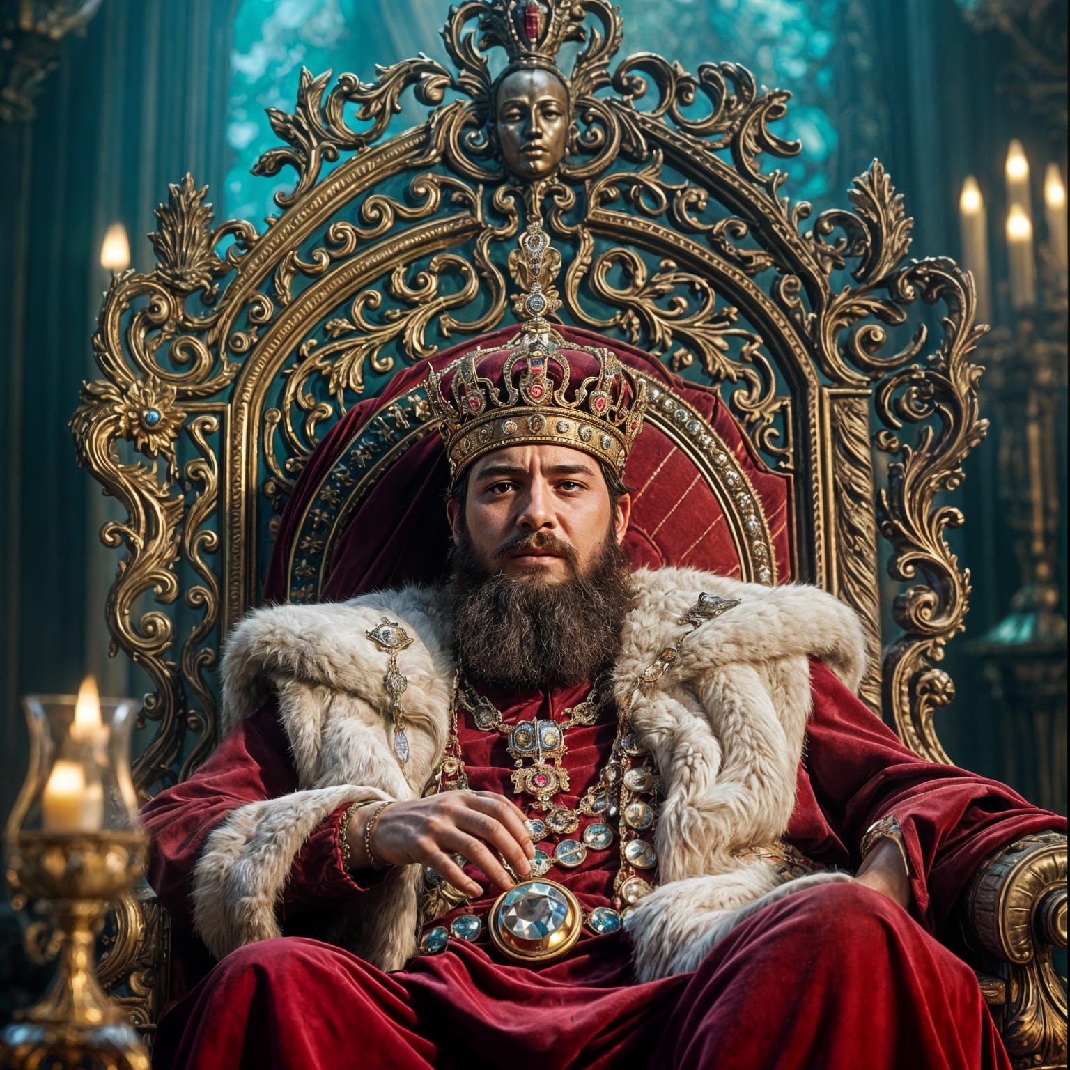 Material riches.... - Regal Masterpiece: Cinematic Portrait ...