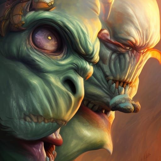 Gouls goblins and ghost - AI Generated Artwork - NightCafe Creator