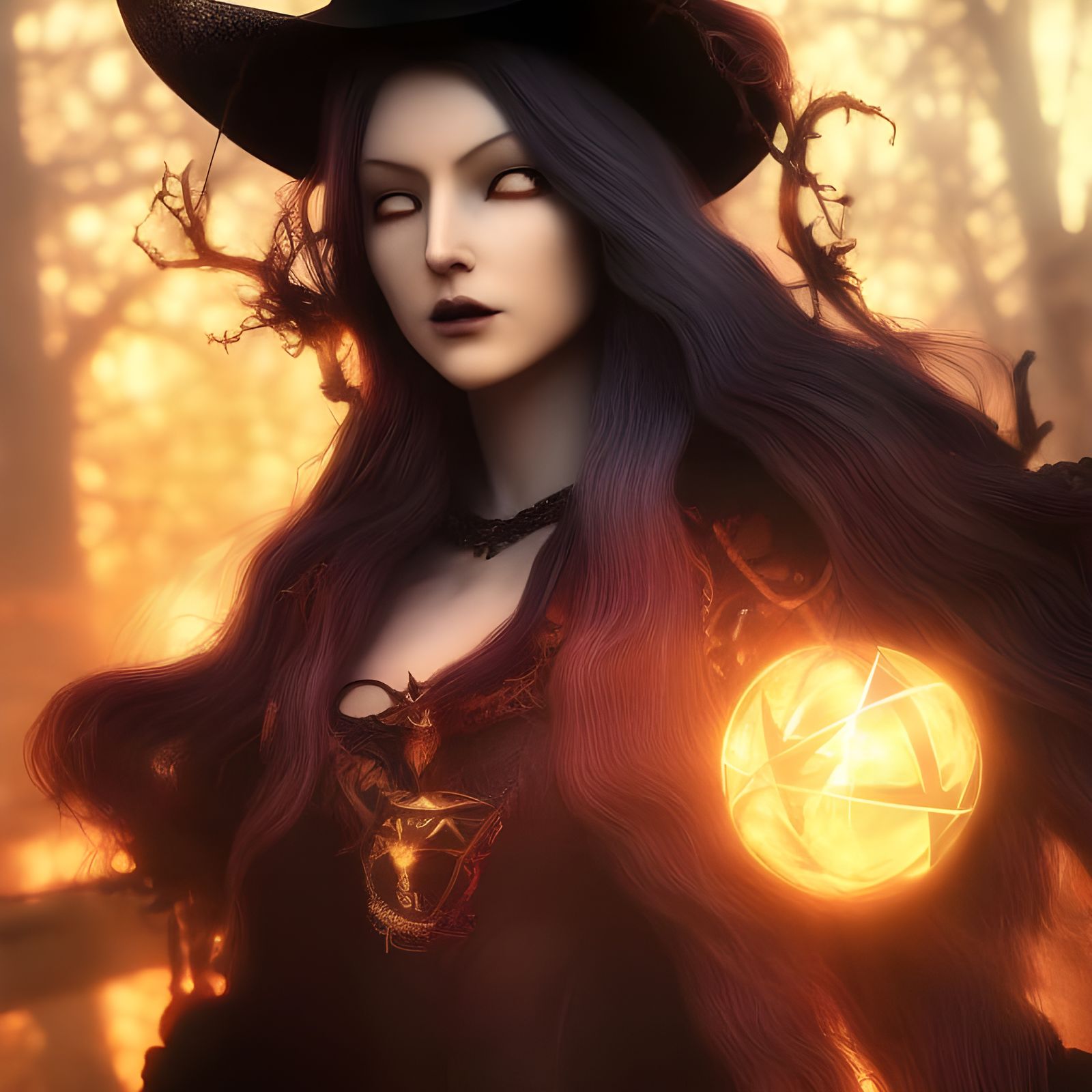 The Blind Witch - AI Generated Artwork - NightCafe Creator