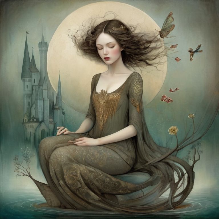 The sorrowful princess - AI Generated Artwork - NightCafe Creator