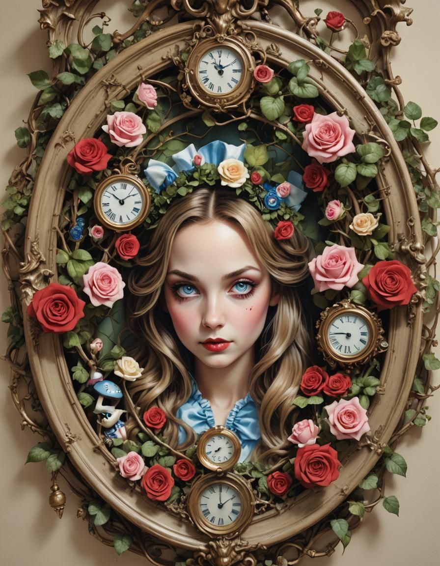 A Portrait of Alice In Wonderland 1 - AI Generated Artwork - NightCafe ...