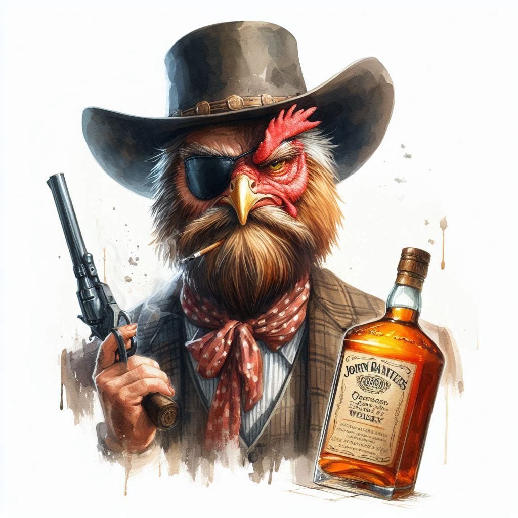 Rooster Cogburn - AI Generated Artwork - NightCafe Creator