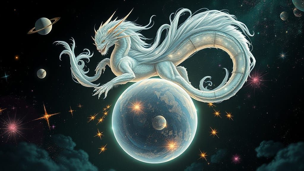 A cosmic beast floating in space - A cosmic beast floating i...