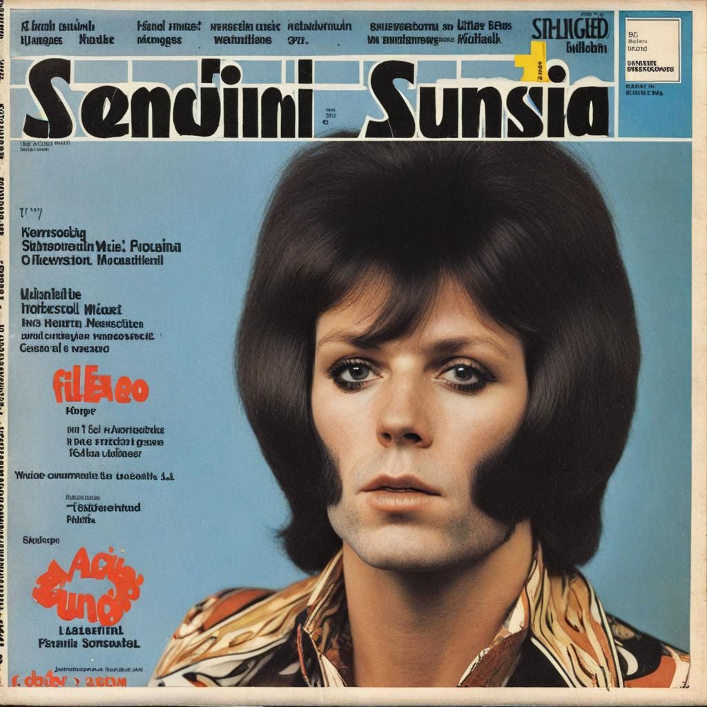 1970s Finnish music magazine cover featuring a photograph of a ...