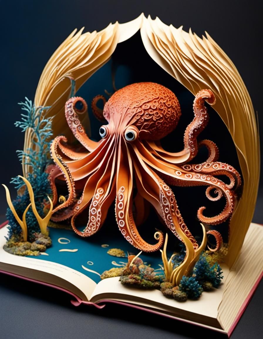 Giant Pacific Octopus Pop-Up - AI Generated Artwork - NightCafe Creator