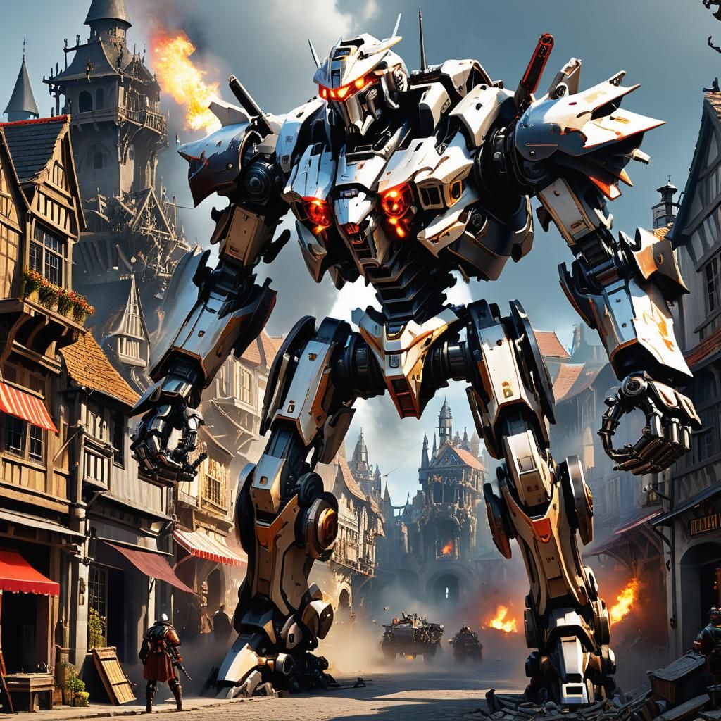 Medieval Mecha 7 - AI Generated Artwork - NightCafe Creator