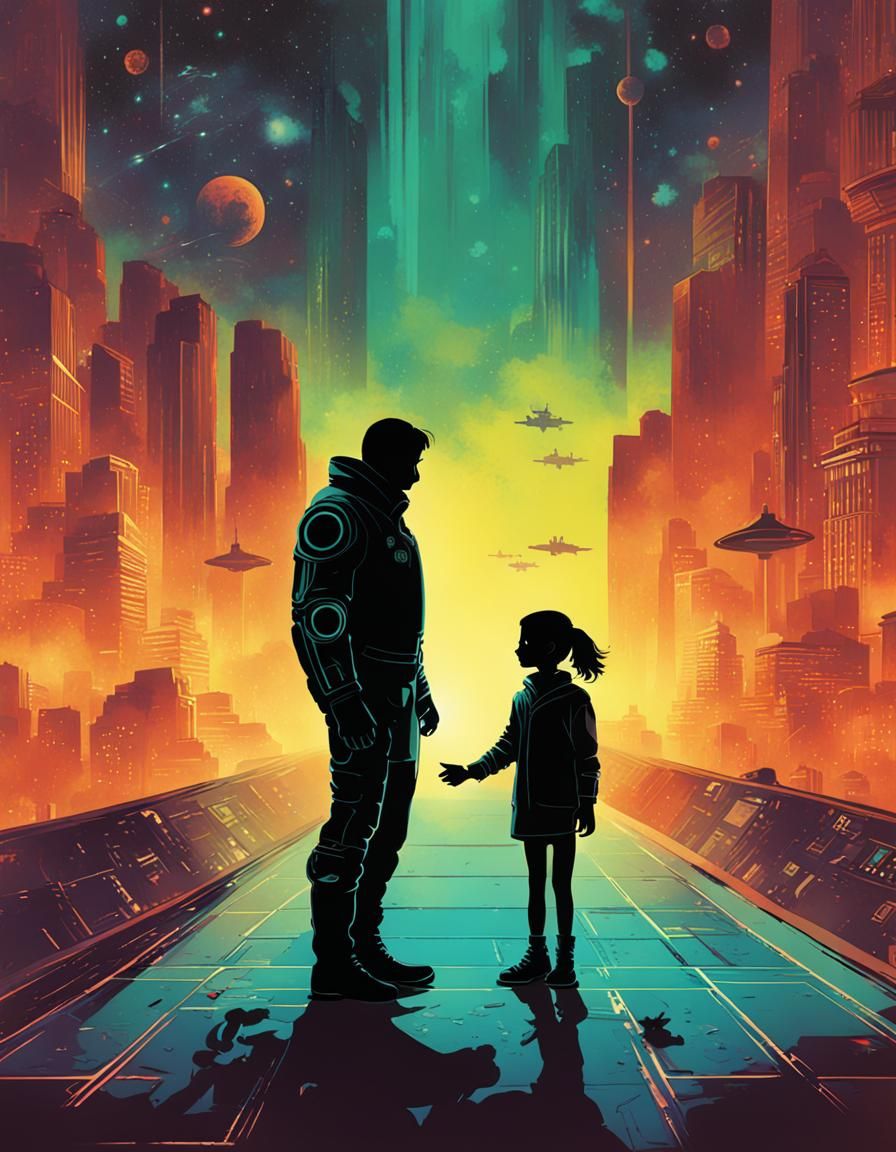 Futuristic Family - AI Generated Artwork - NightCafe Creator