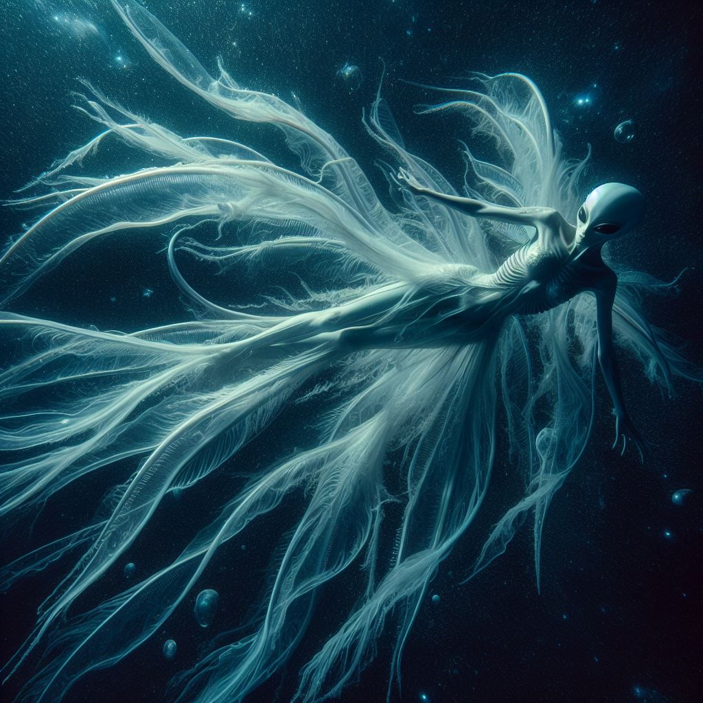 Shadowed Depths: The Enigmatic Wanderer of Alien Abyss - AI Generated ...