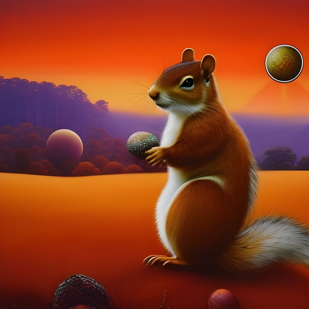 Kentauran Quasi-Squirrel Hunting Float Nuts - AI Generated Artwork ...