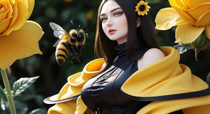 Queen Bee - AI Generated Artwork - NightCafe Creator