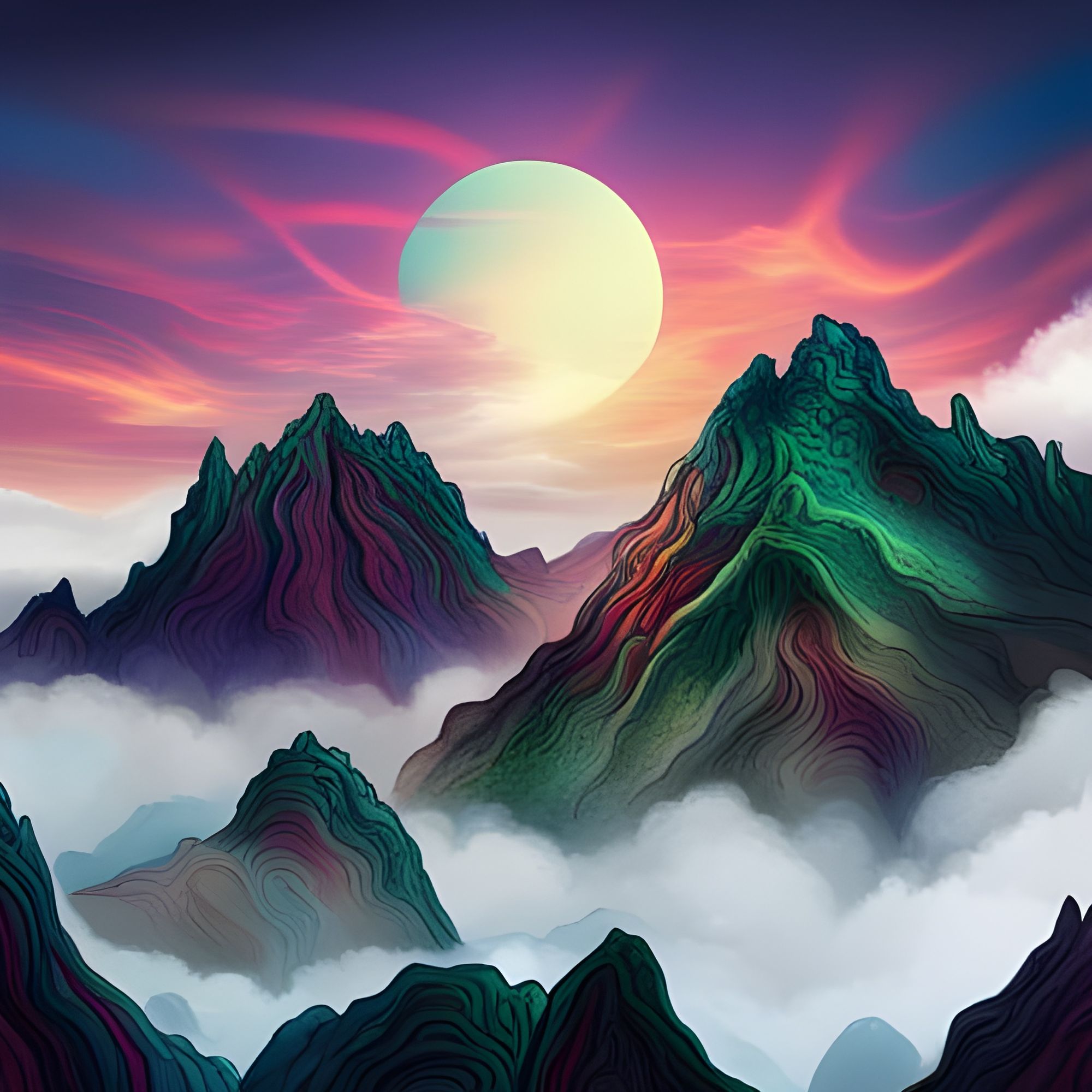 magic mountain : r/nightcafe