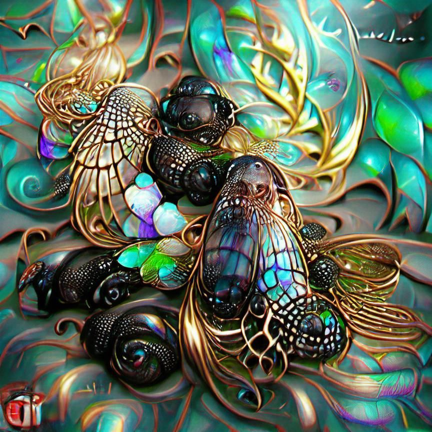 Fractal Fusion Experiment 326 - AI Generated Artwork - NightCafe Creator