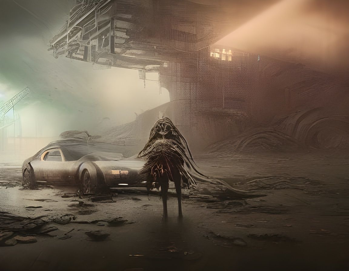 Cyberpunk Sports Car with Dynamic LED Display and ... - AI Art