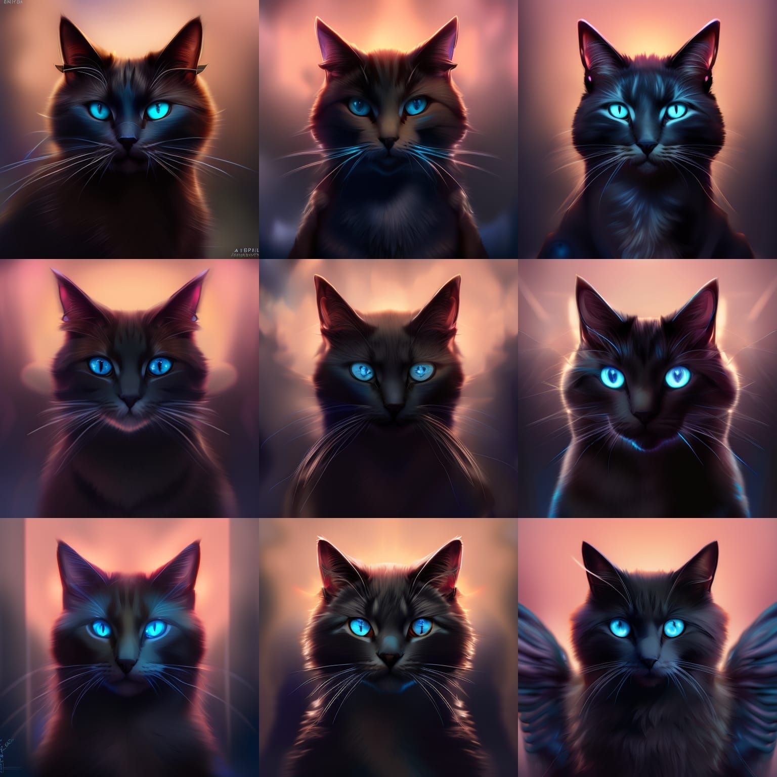 black cat sdxl -> stable diffusion v2.1 - AI Generated Artwork - NightCafe Creator